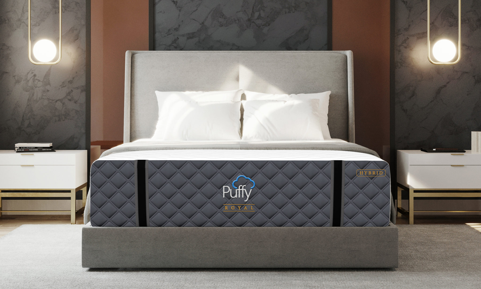 Puffy Royal Hybrid Mattress on Display Free Bed Bundle | Sleepworks